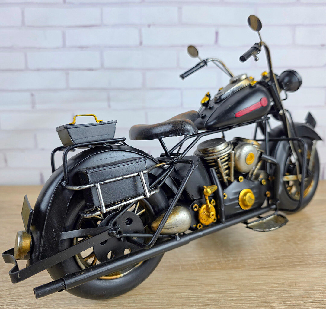 Коллекционная модель мотоцикла, металл 41х16х21см, Art 2344 BLACK
