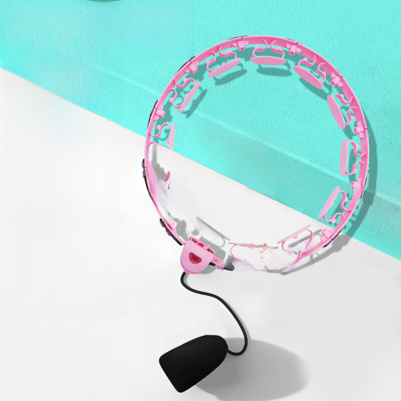 Оптовый новый умный хула-хуп раздвижной массажный хула-хуп ленивое фитнес-оборудование не падающий хула-хуп (Раздвижной хула-хуп-Ро Розовый)