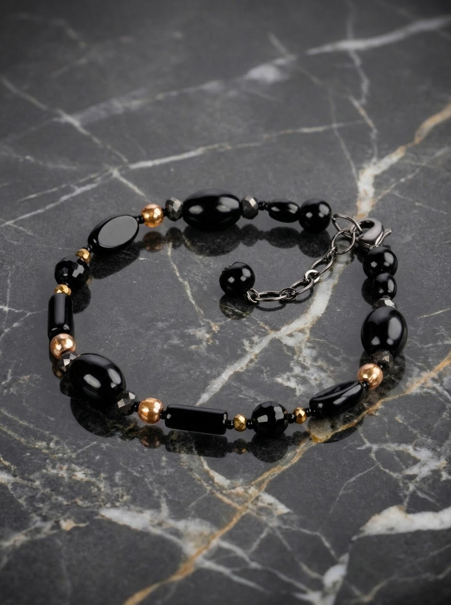 Браслет, кварц, агат