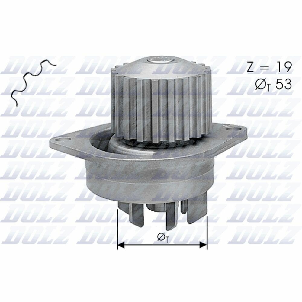Помпа, водяной насос CITROEN C3 C4 PEUGEOT 206 307 all 1.6L 16V 00- DOLZ C-113