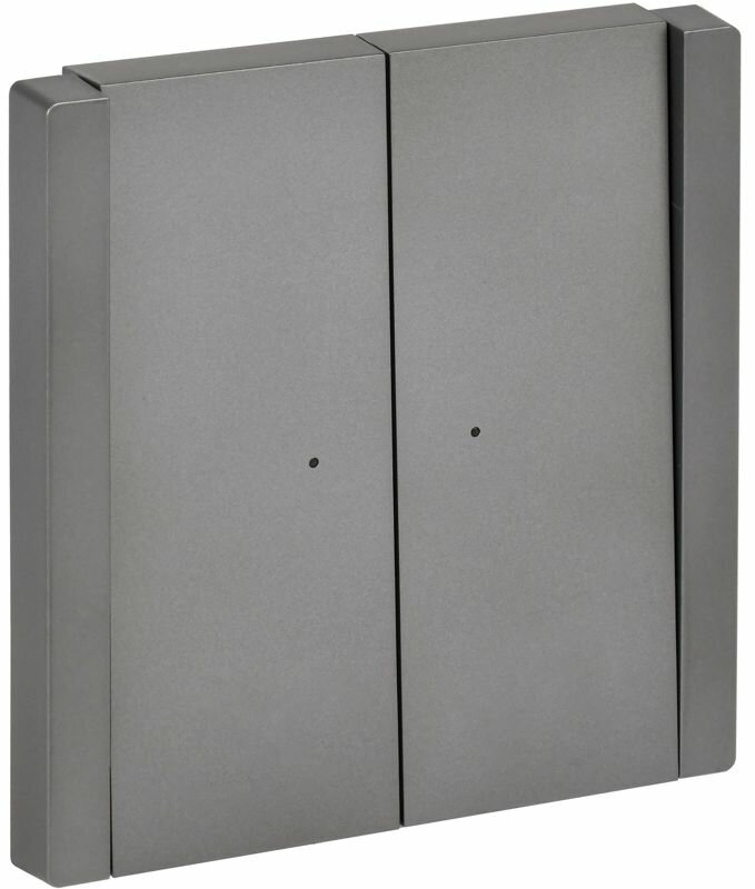 Выключатель проходной 2-кл. СП FORTE&PIANO 10А FP508 с индикацией сталь IEK FP-V22-1-10-1-K46