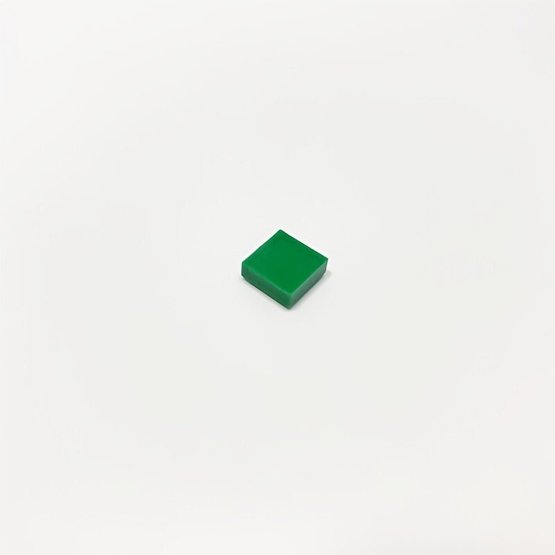 Гладкие строительные плитки 1x1 из АБС-пластика, зеленые, 150 шт.