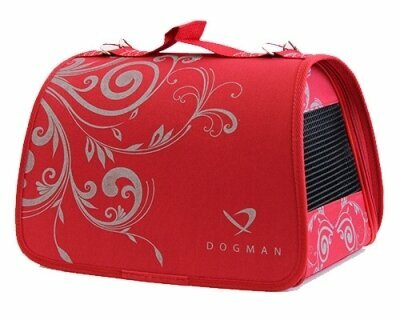 Dogman Сумка-переноска Лира красная 48*30*30см