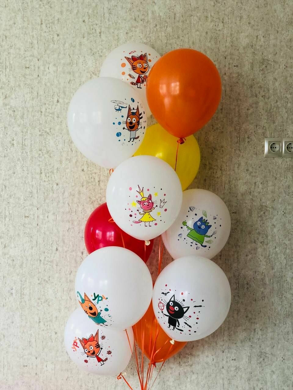 Набор шаров на день рождения "Три кота"