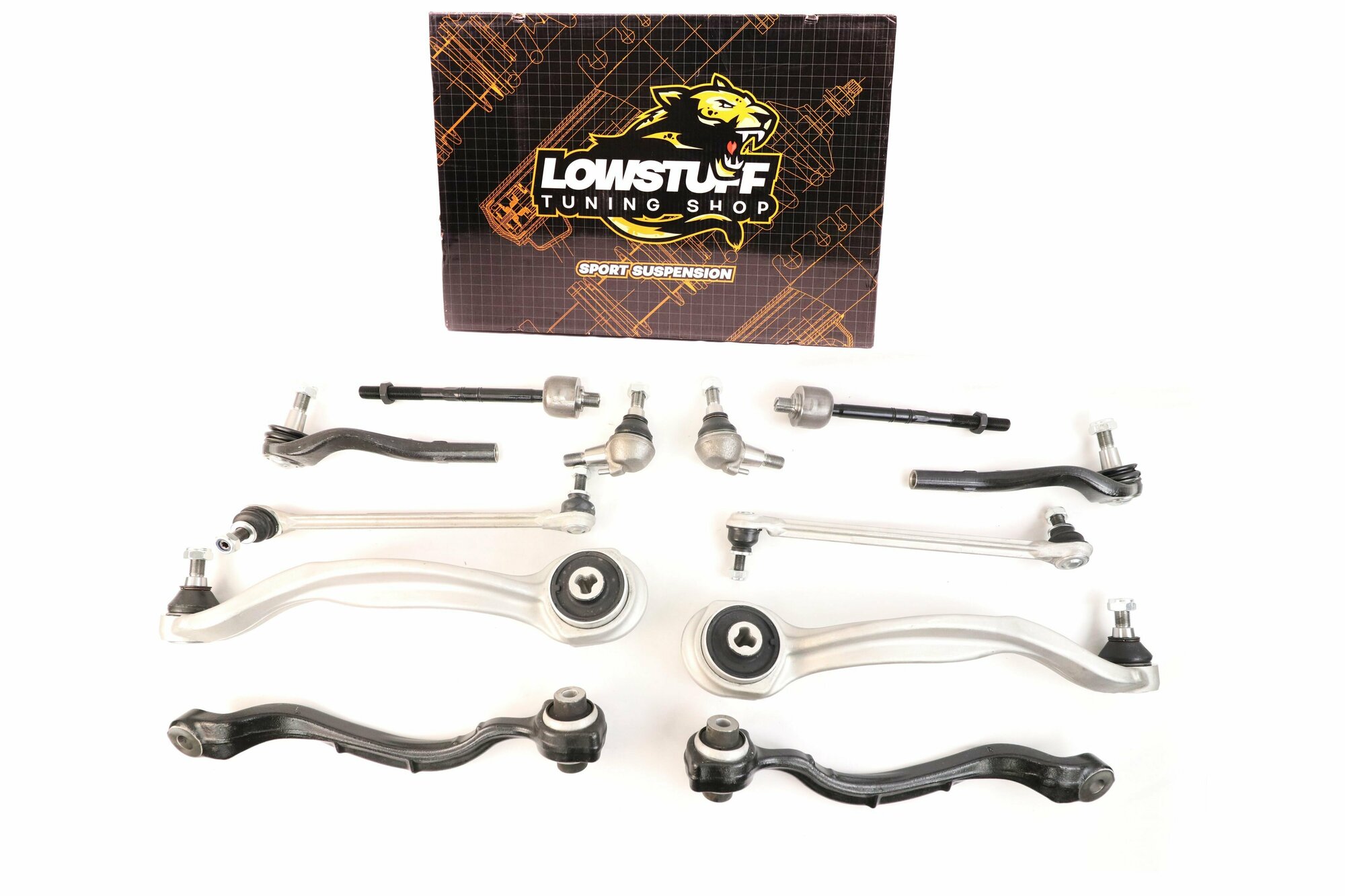 Mercedes W212 Комплект рычагов передней подвески LOWSTUFF 53MB0019 12шт