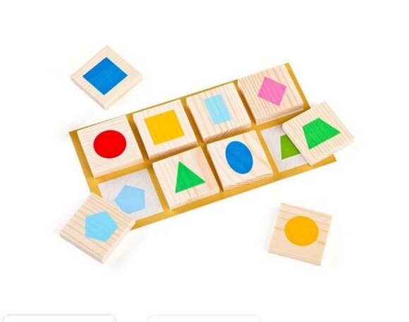 Детское Лото Геометрические фигуры, 48 фишек