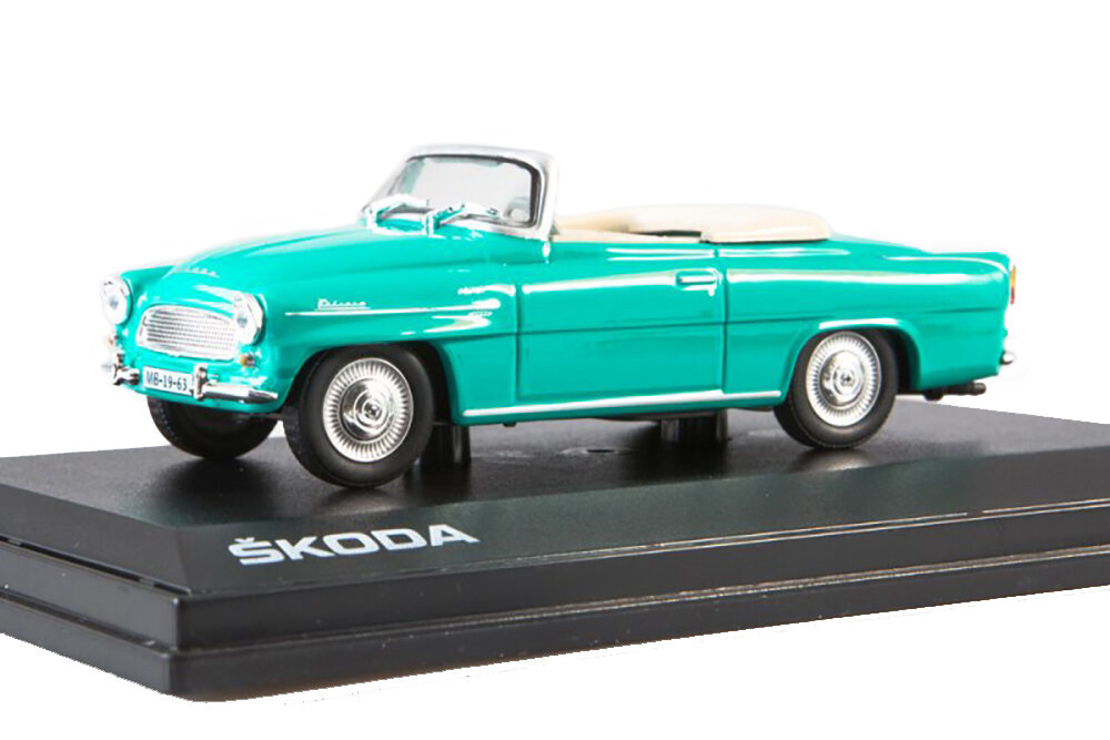 Модель коллекционная ABREX Skoda felicia roadster 1963 green