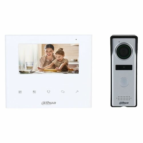 Комплект домофона Dahua DHI-KTA04, белый
