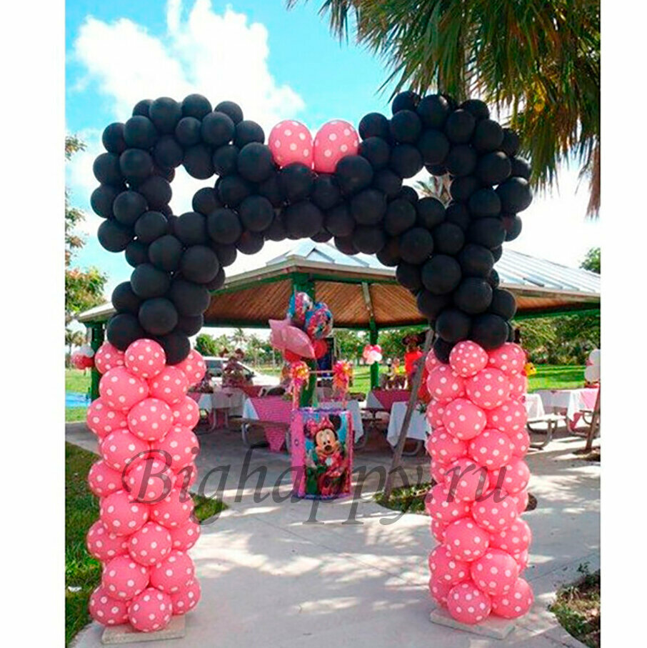 Арка из шаров "Minnie Mouse"