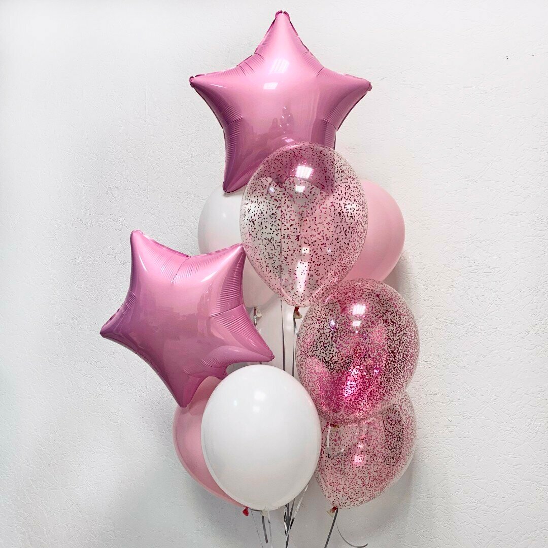 Букет из шаров к 8 марта "Розовое облако"