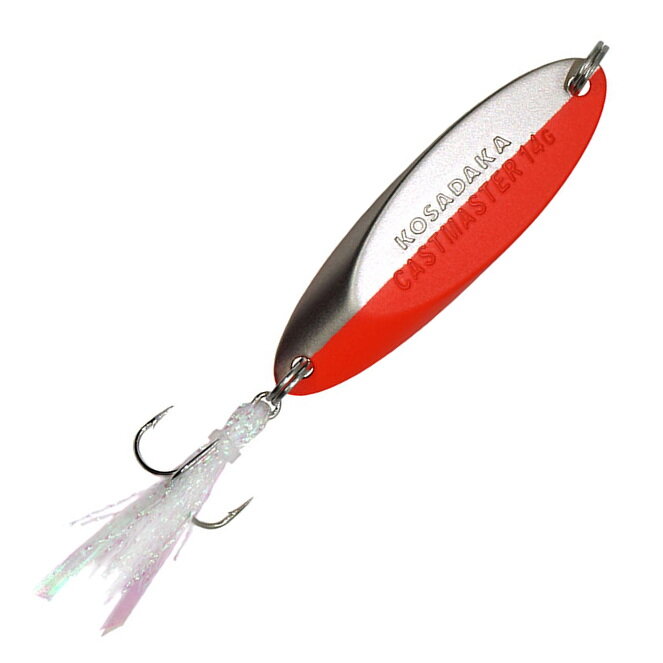 Блесна CASTMASTER "Kosadaka" 21г, цв. матовое серебро/оранжевый