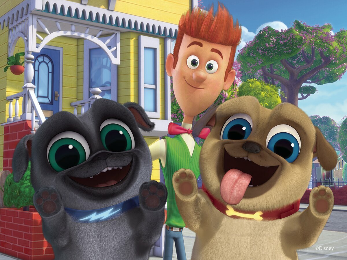 Пазл Prime 3D Disney Дружные мопсы 100 дет RR13934