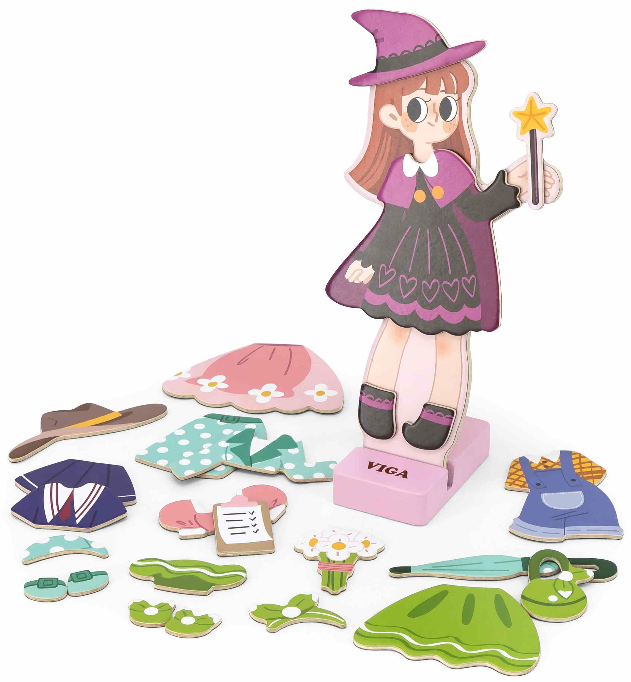 VIGA Игра Одень девочку магнитная VG44635 с 3 лет