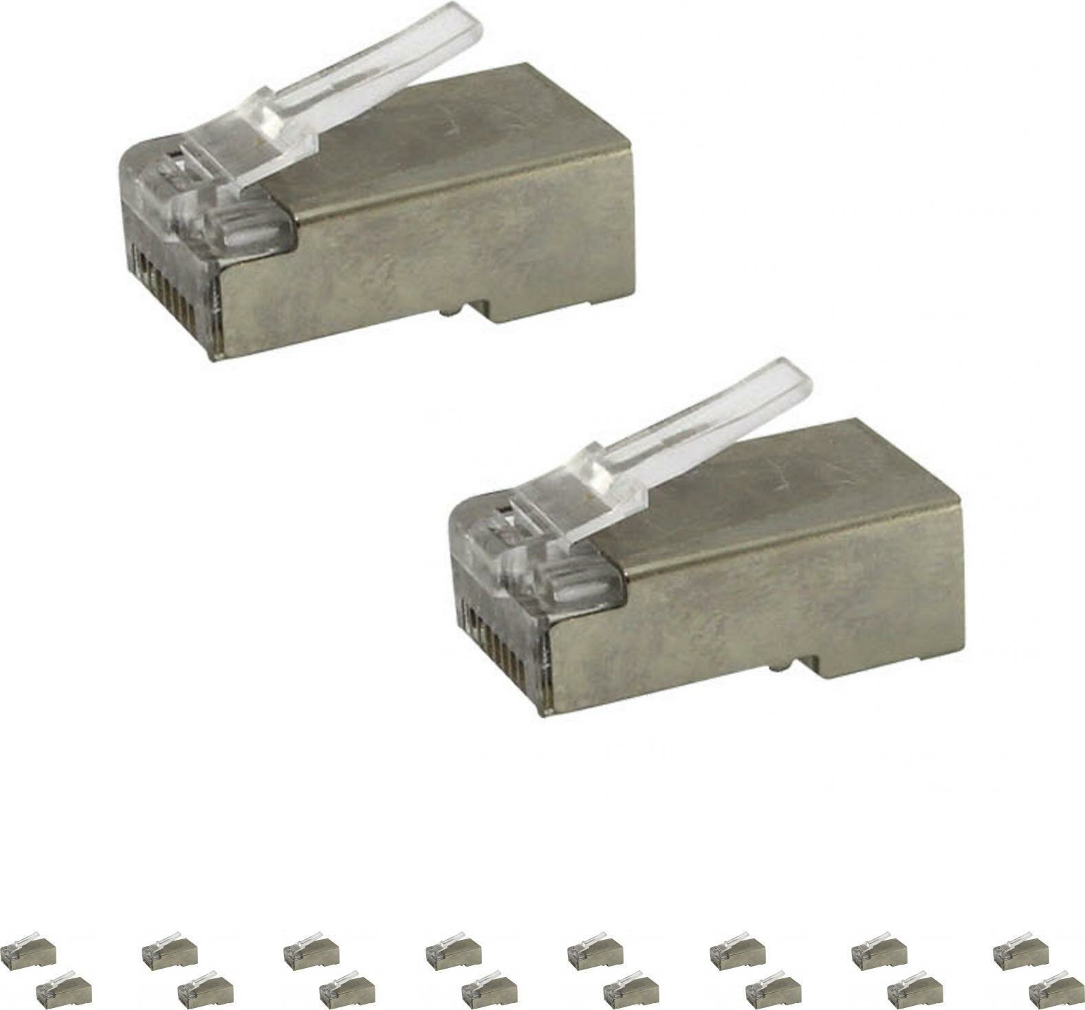 Разъем RJ45 FTP TDM гнездо/штекер для кабеля категории 5е, 8P8C 10 шт (комплект из 8 уп)