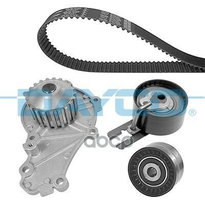 Комплект ремня ГРМ (с помпой) PSA/FORD/MAZDA/TOYOTA 1,4HDI 01- Dayco арт. KTBWP8750