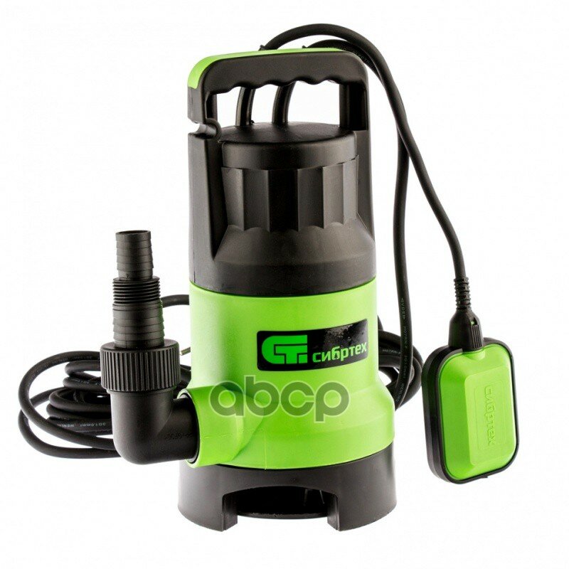 Насос погружной дренажный для грязной воды 800Вт 225л/мин. глубина погружения 7м подача 9м СИБРТЕХ Сибртех арт. 97265