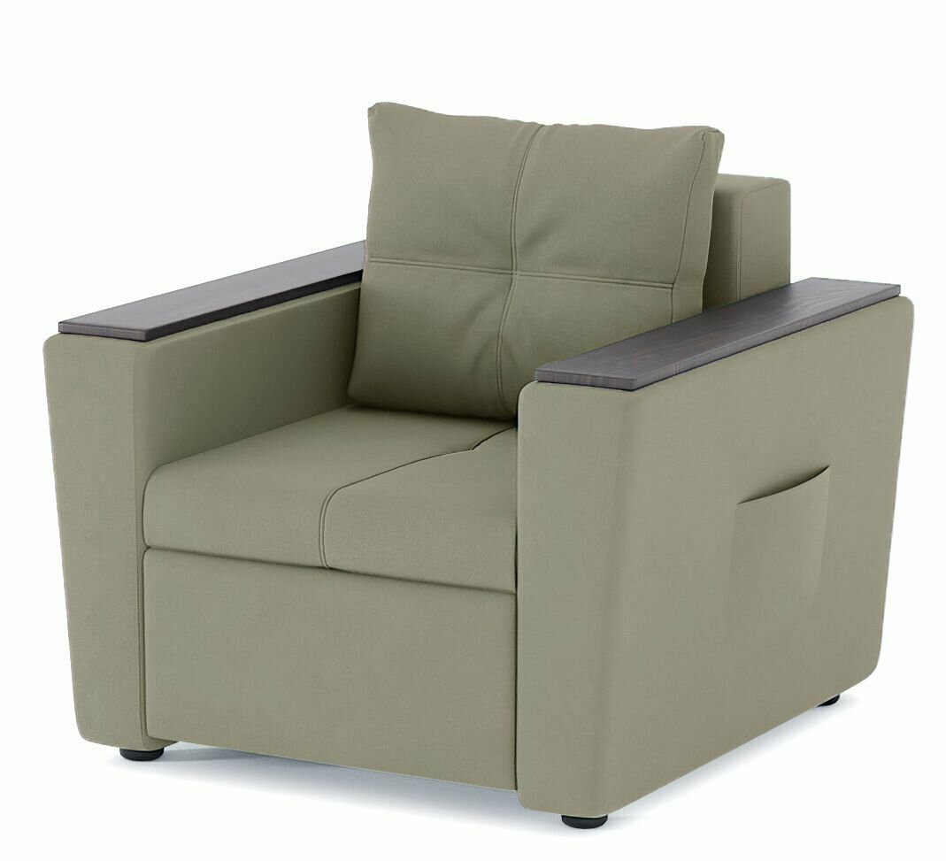 Кресло кровать раскладное для взрослых Дубай Майами еврокнижка, велюр Зара Лайт 04