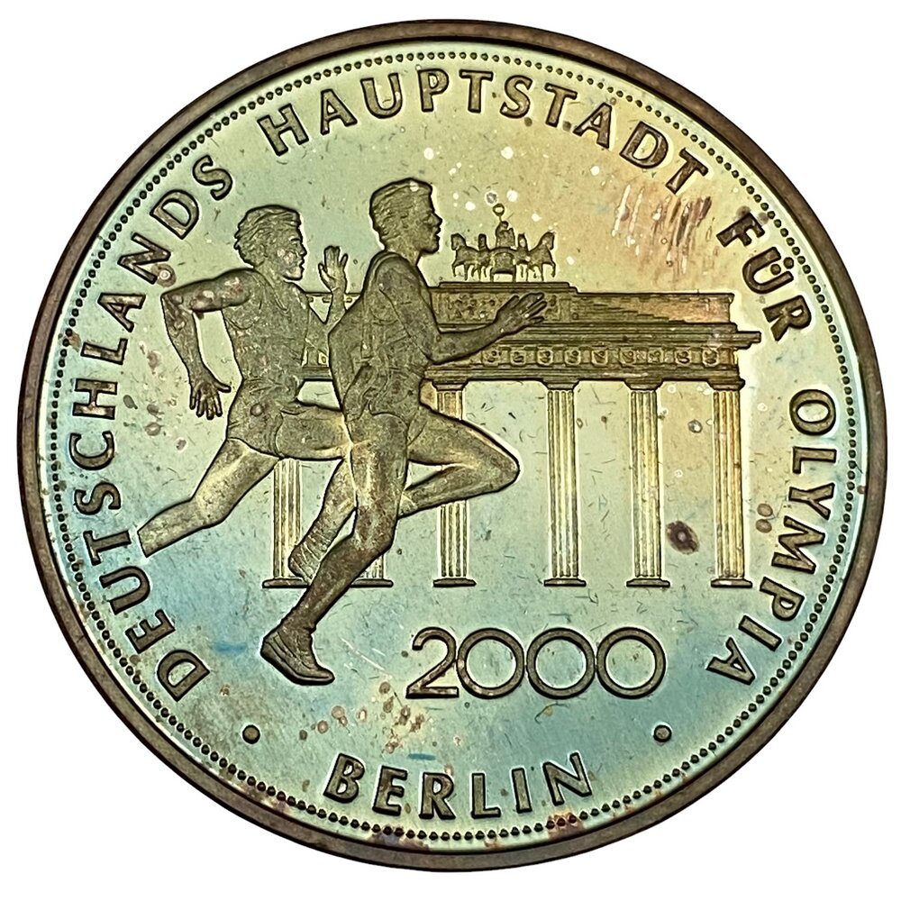 Германия, настольная медаль "Берлин - олимпийская столица Германии" 2000 г.