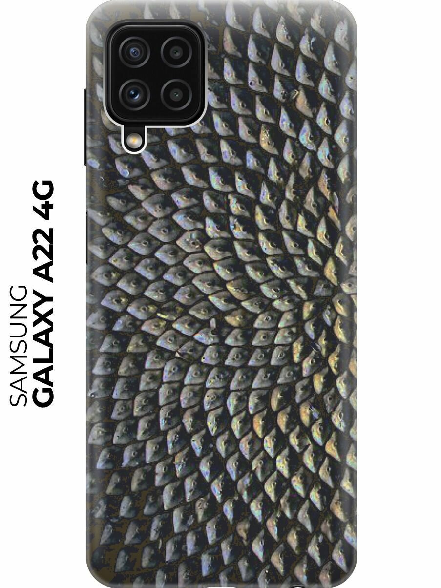 Силиконовый чехол Семечки макро на Samsung Galaxy A22 / M32 / M22 / Самсунг А22 / М32 / М22