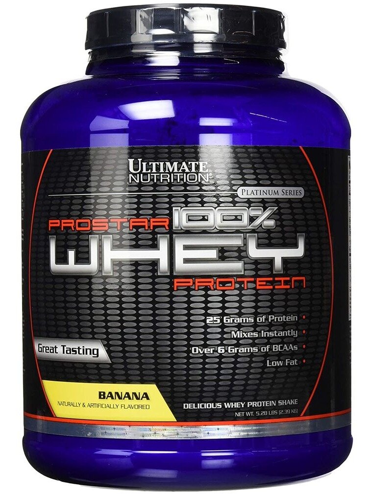 Сывороточный протеин Ultimate Nutrition Prostar Whey 2390 г, Банан