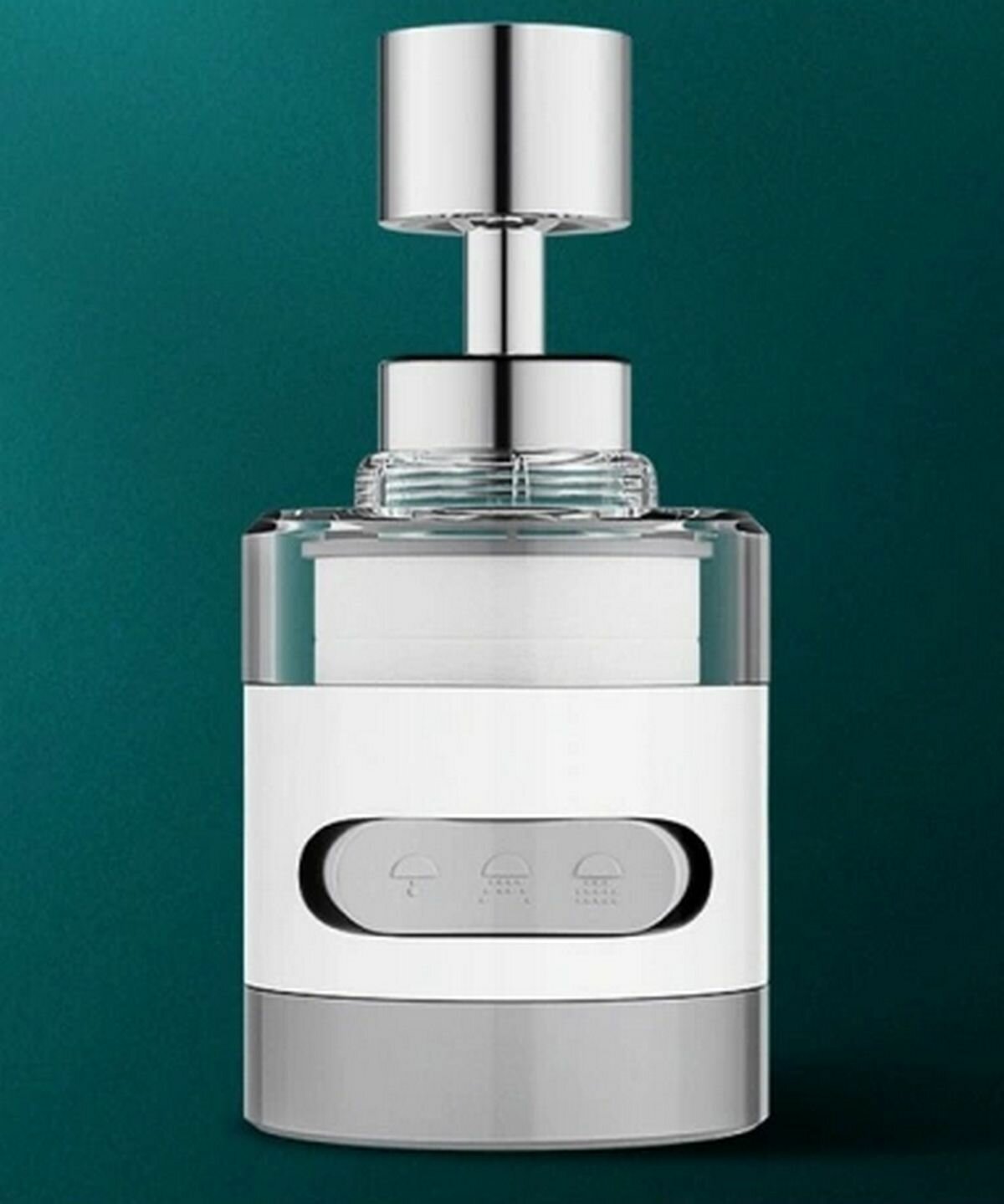 Аэратор для смесителя поворотный 3 режима, насадка на кран для экономии воды универсальная