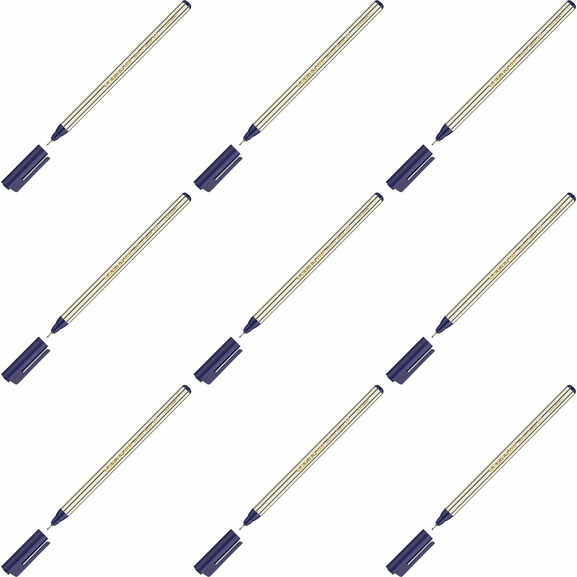 Edding Ручка-линер 0,3 мм, синяя, 9 шт