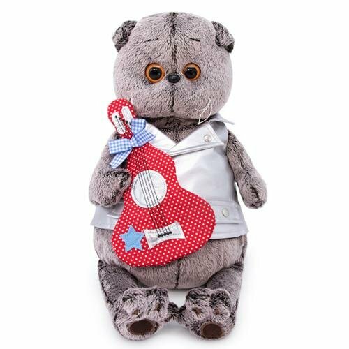 Budi Basa Мягкая Игрушка Кот Басик в жилете с гитарой (30см, в подарочной коробке) Ks30-104, (ООО "