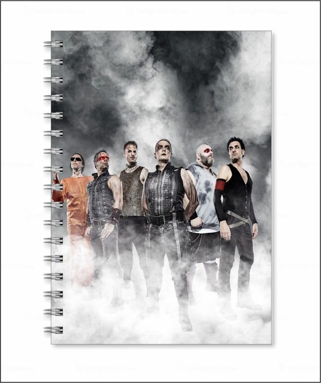 Тетрадь Rammstein, Рамштайн №9, А5 (5 на 21 см)