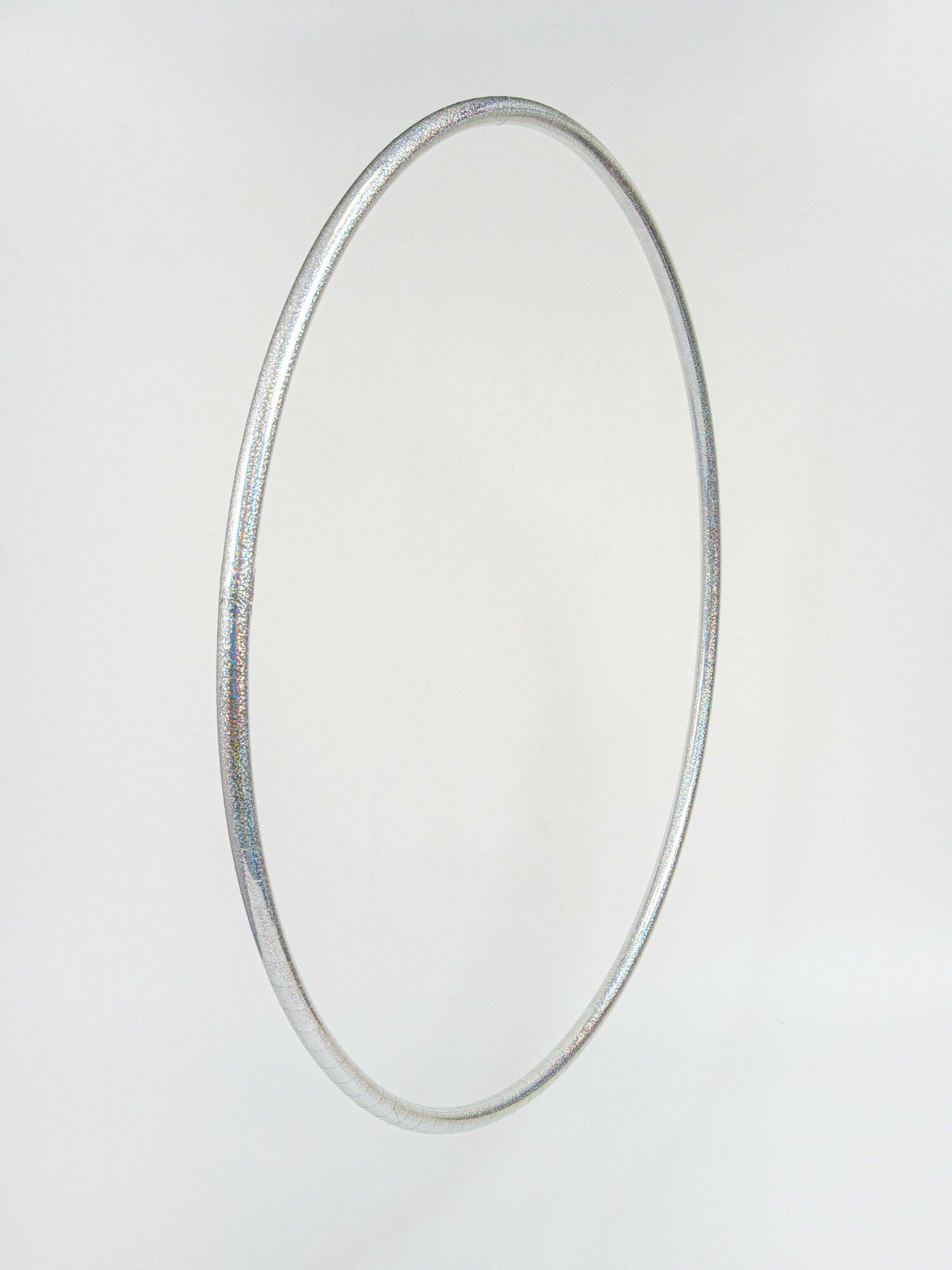 Обруч гимнастический в обмотке серебристый 50 см