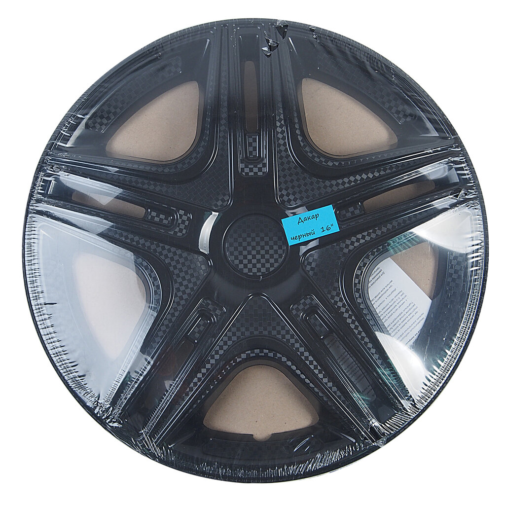 Колпак колеса R-16 черный дакар комплект 4шт.