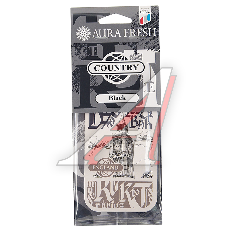 Ароматизатор подвесной картонный (black) Country AURA FRESH