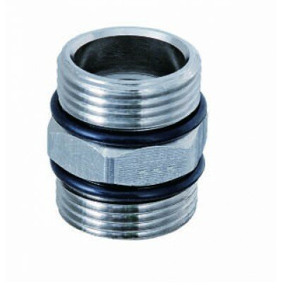 Ниппель 3/4" с уплотнительным кольцом ЕК никелированный TIM M303-33