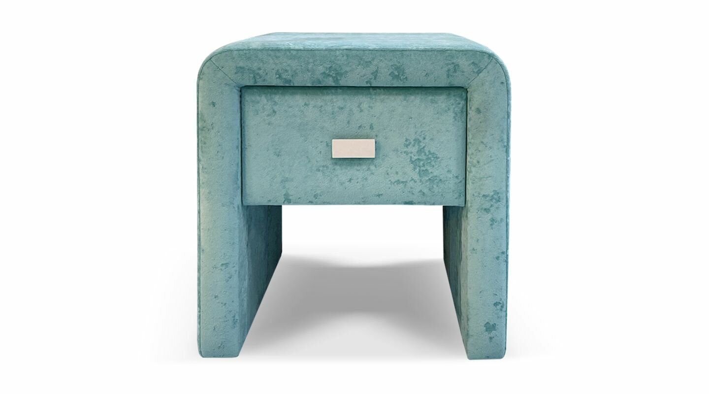 Тумба прикроватная AH! DIVAN НЕО, 430*430*480мм, голубой велюр