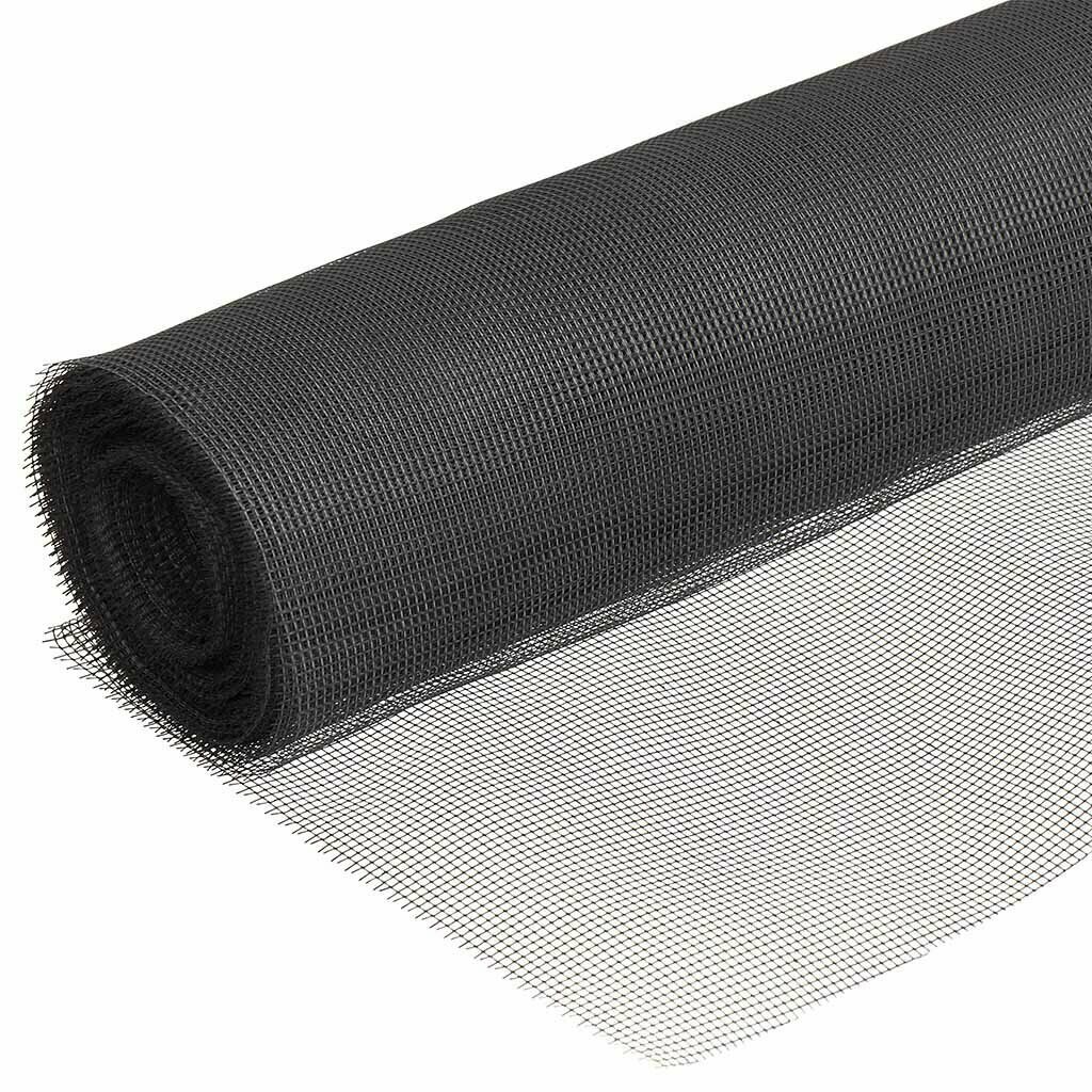 Сетка москитная черная 0.9x30 м YTMNR27-black, защита от насекомых, Китай