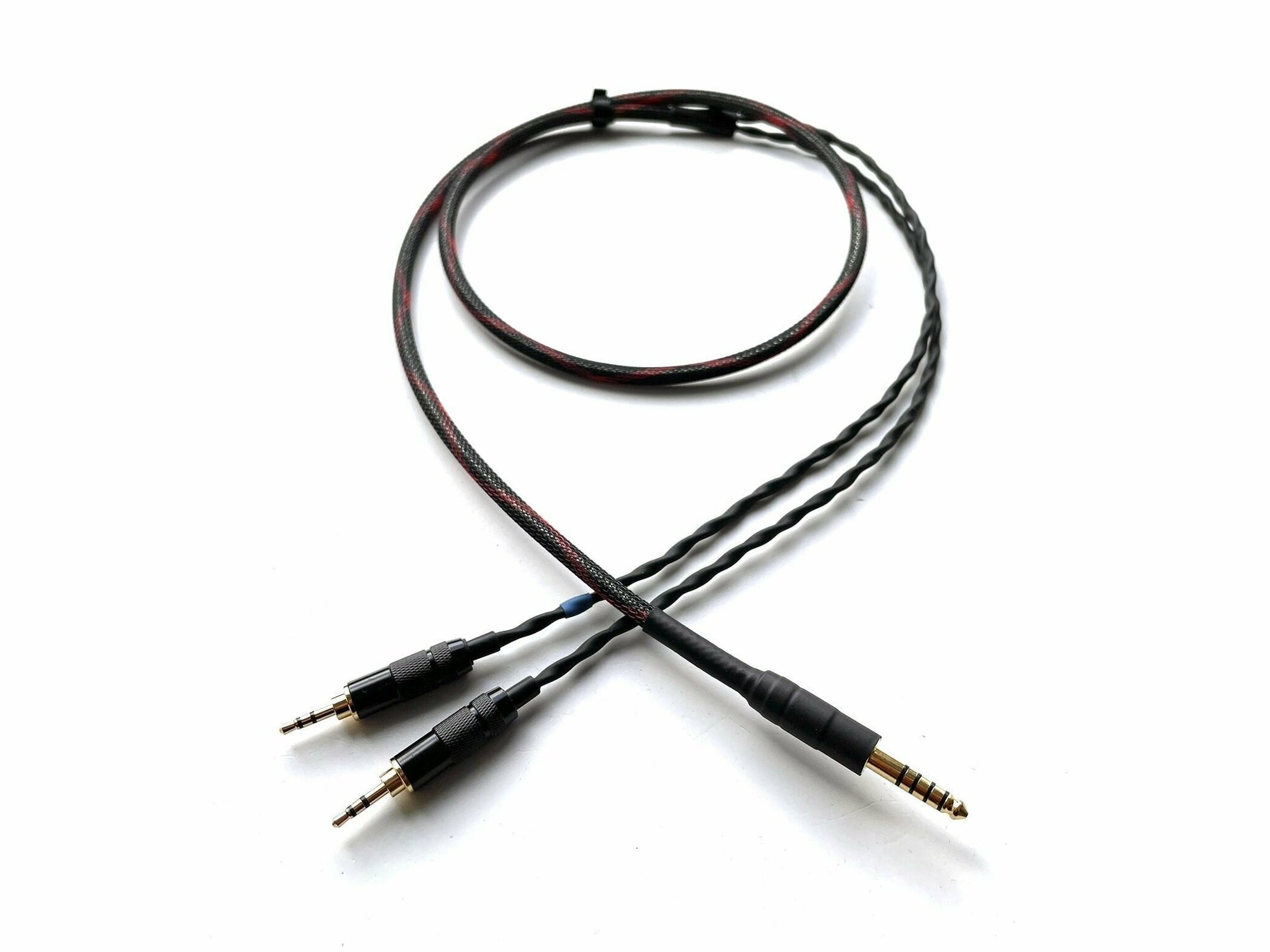 Кабель балансный авторский 1,2м для HiFiMan OPPO Sennheiser AudioQuest с Jack 4,4mm Pentacon