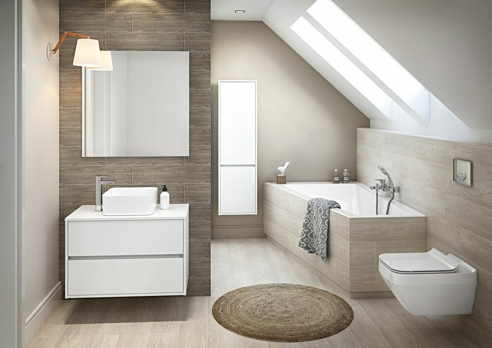 Ванна прямоугольная CREA 160x75, белый, P-WP-CREA*160NL *