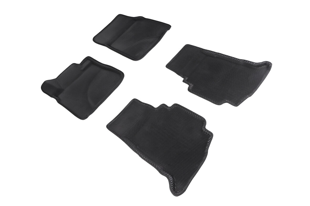 Коврики EVA 3D соты для Toyota Land Cruiser 200 2007-2012 (черные, 95248)