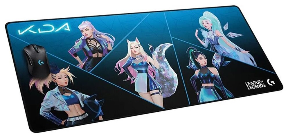 Игровой коврик для мыши Logitech G840 KDA League of Legends Collection XL, разноцветный