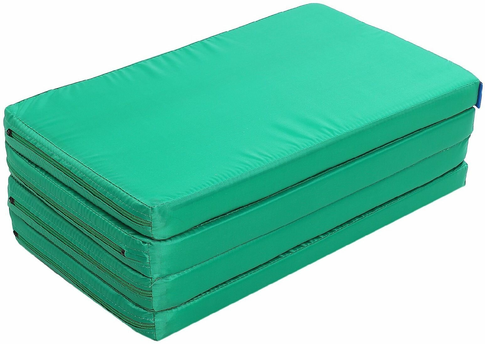 Мат спортивный складной, размер 120 х 50 х 4 см, 3 сложения, oxford, цвет зелёный