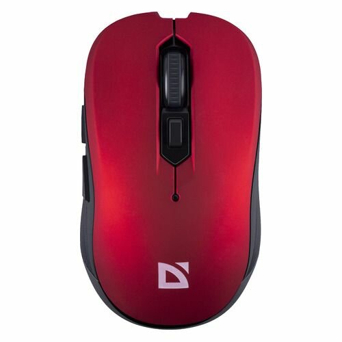 Мышь Defender Gassa MM-105, оптическая, беспроводная, USB, красный [52103]