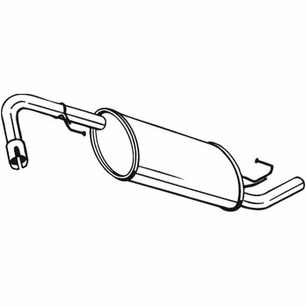 Средний глушитель выхлопных газов, BOSAL 145-231 (1 шт.)