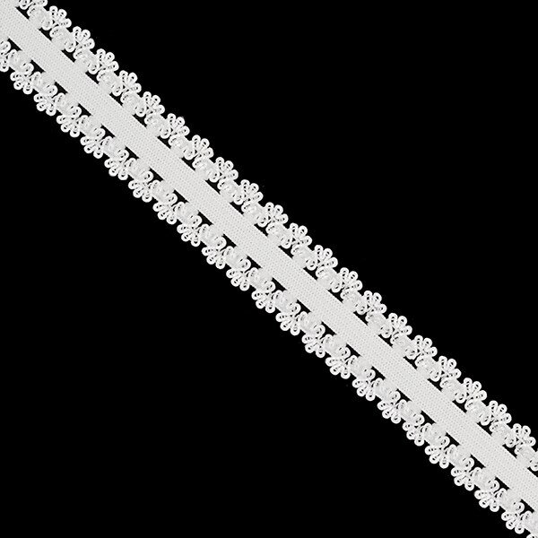 Резинка ажурная бельевая шир.20мм цв.101 белый упак.10 м