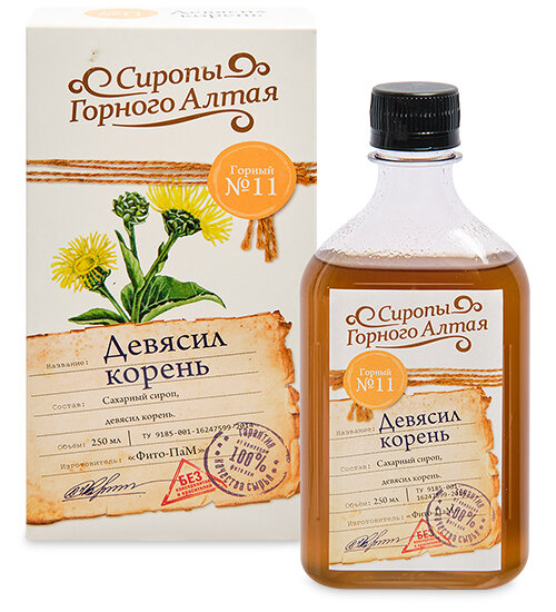 Сироп Горный №11-Девясил корень, 250мл FP-06/11 113-85835