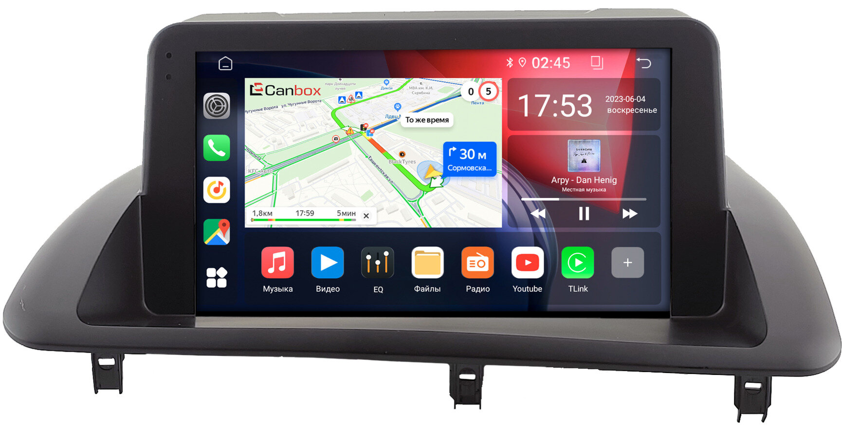 Штатная магнитола Lexus CT200 2010-2018 (авто без монитора) Canbox RS9-4210 1.5/32 Android 10 (IPS, DSP, CarPlay)