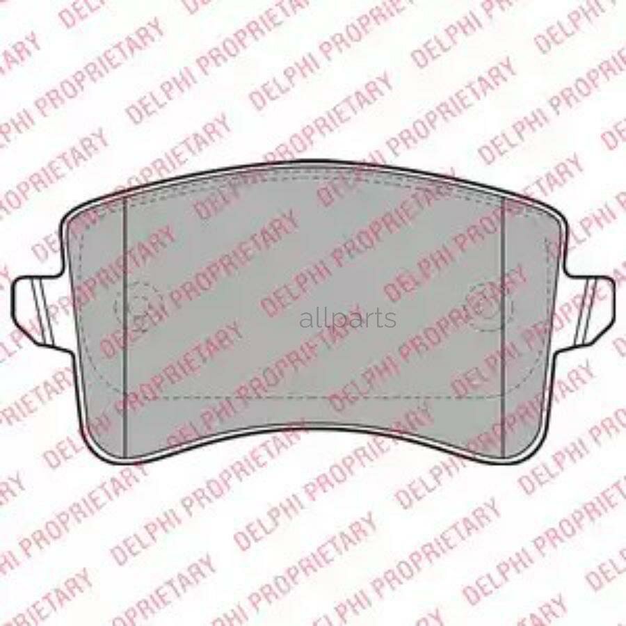 DELPHI LP2106 Колодки торм. зад.