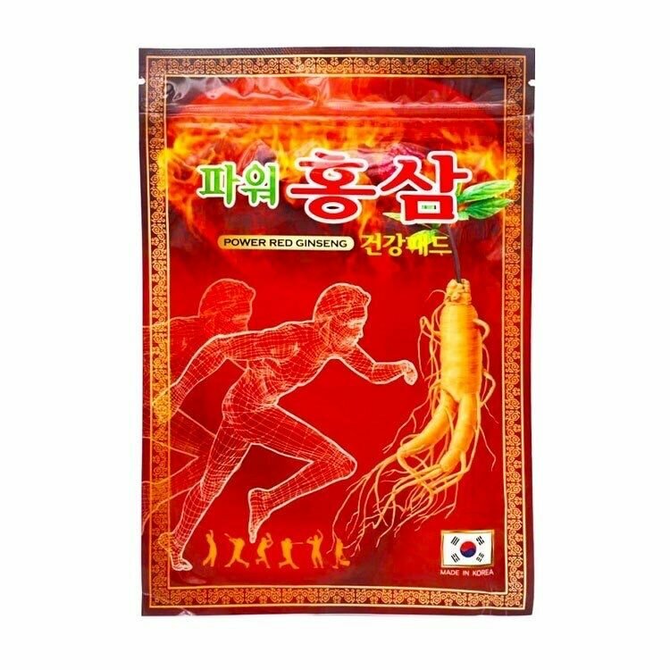 KOREAN POWER RED GINSENG Пластырь обезболивающий (20шт)