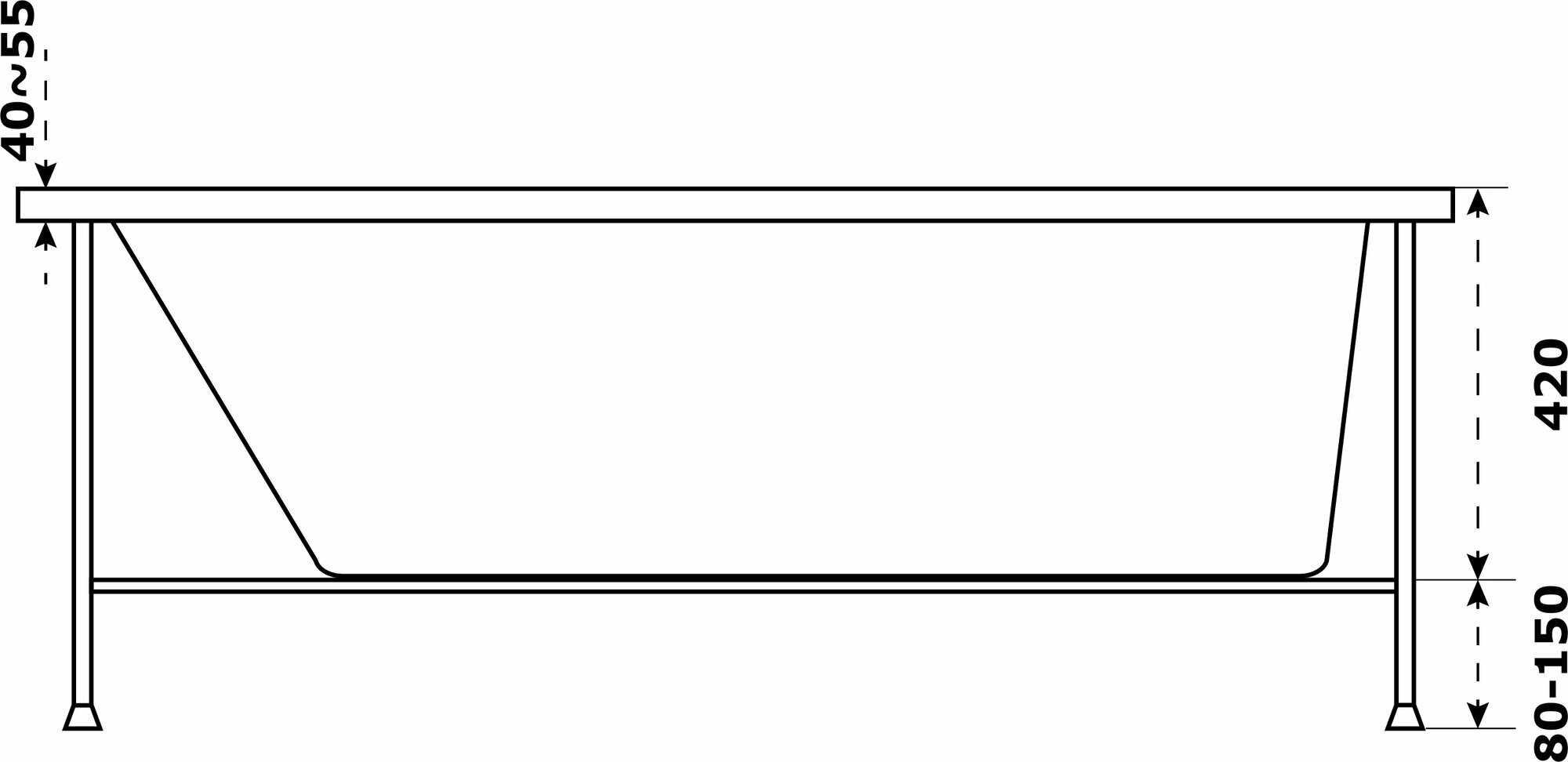 Каркас Azario Тенза/Бали 170x70/75 БТК0003