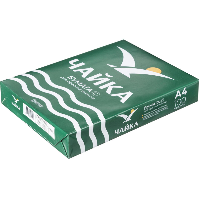 Бумага Чайка (А4, марка С, 72-80 г/кв. м, 500 л) Чайка марка С 1739275
