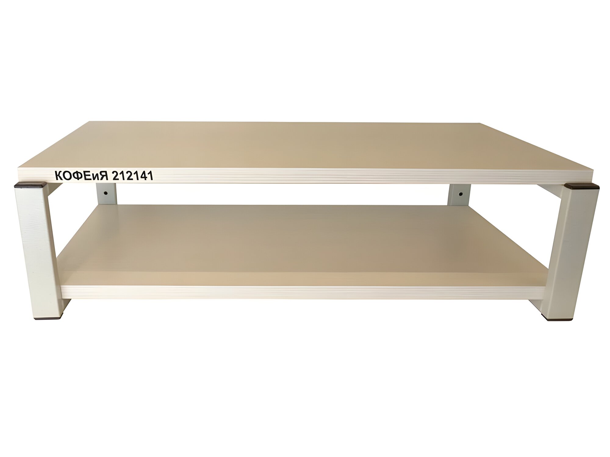 Полка для кофемашины GARROSS "SIBERIA 212141", две полки 30х60 см, высота 17 см, каркас серый, цвет полок сосна