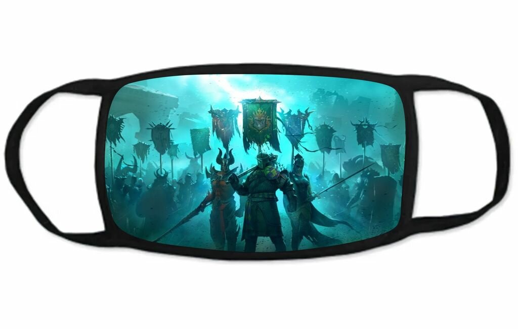 Маска на лицо Raid: Shadow Legends, Рейд: Шедоу Ледженс, Рейд: Легенды Теней №10, Взрослая - 20 на 12,5 см